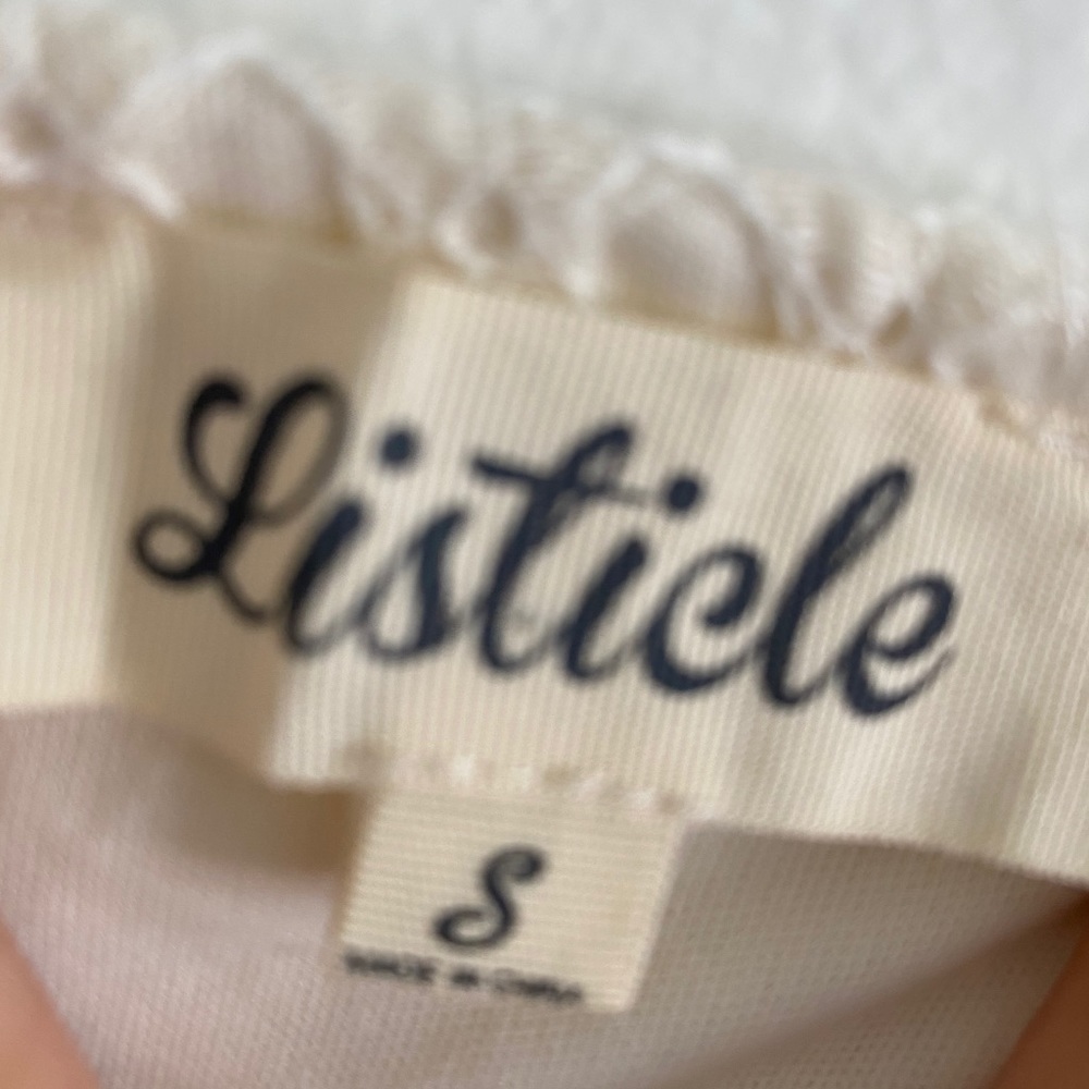 Listicle White Lace Dress - Gem
